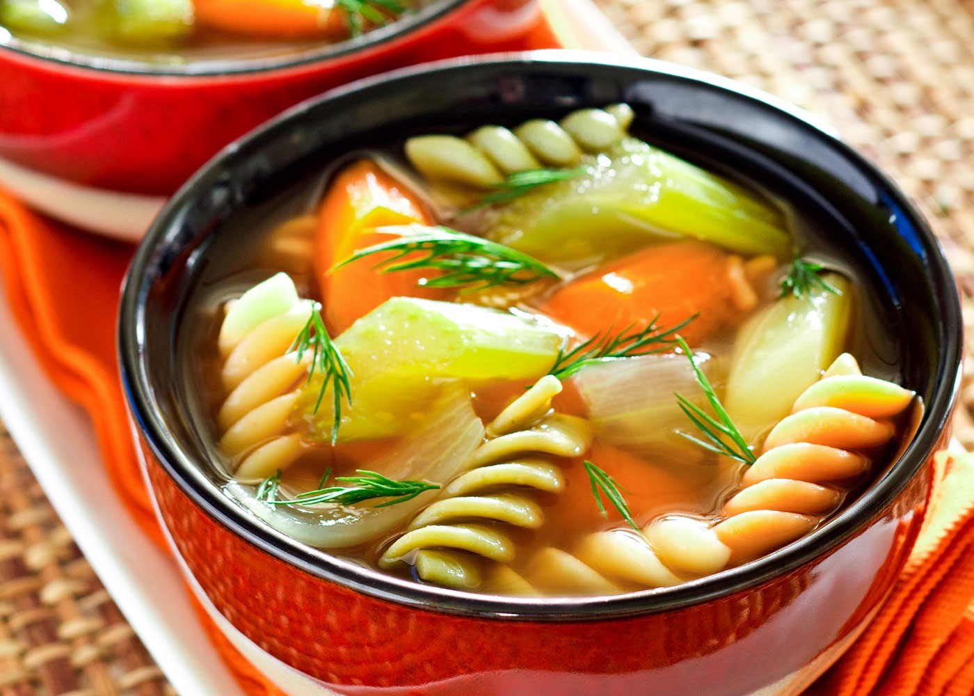 Hearty Vegetable and Rotini Soup Recipe,