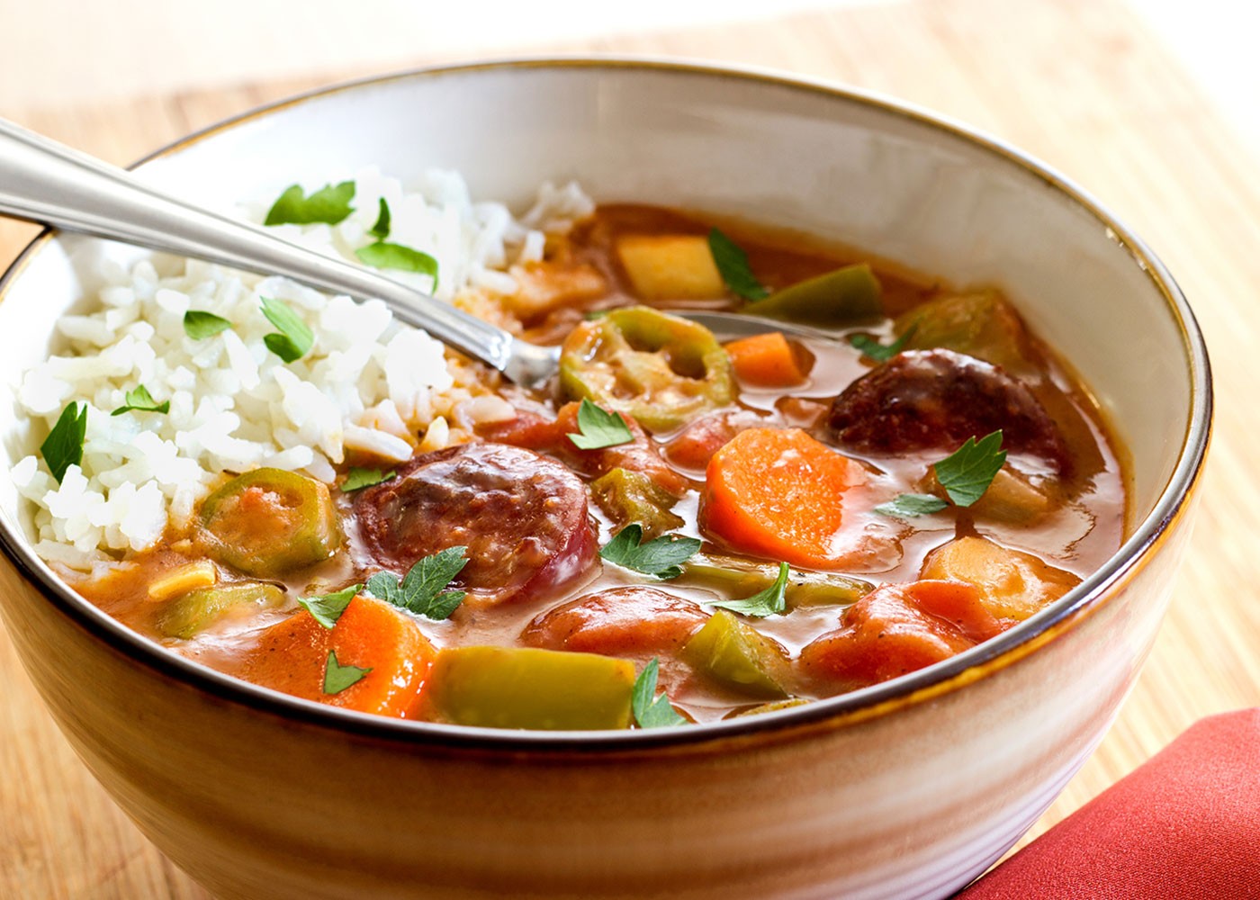 Vegetable and Sausage Gumbo Recipe, Parsnip Recipe, Gumbo